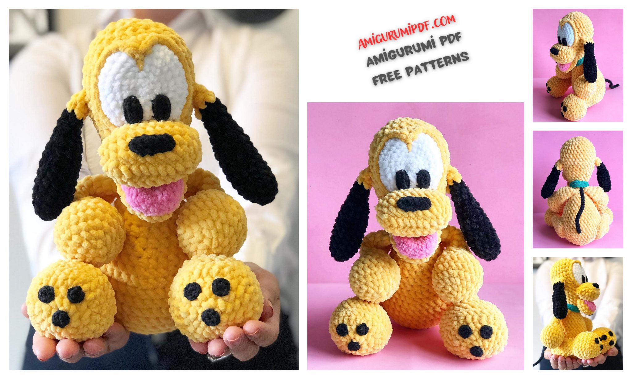 Dog Pluto Amigurumi Free PDF Pattern - Free Amigurumi Pdf Patterns