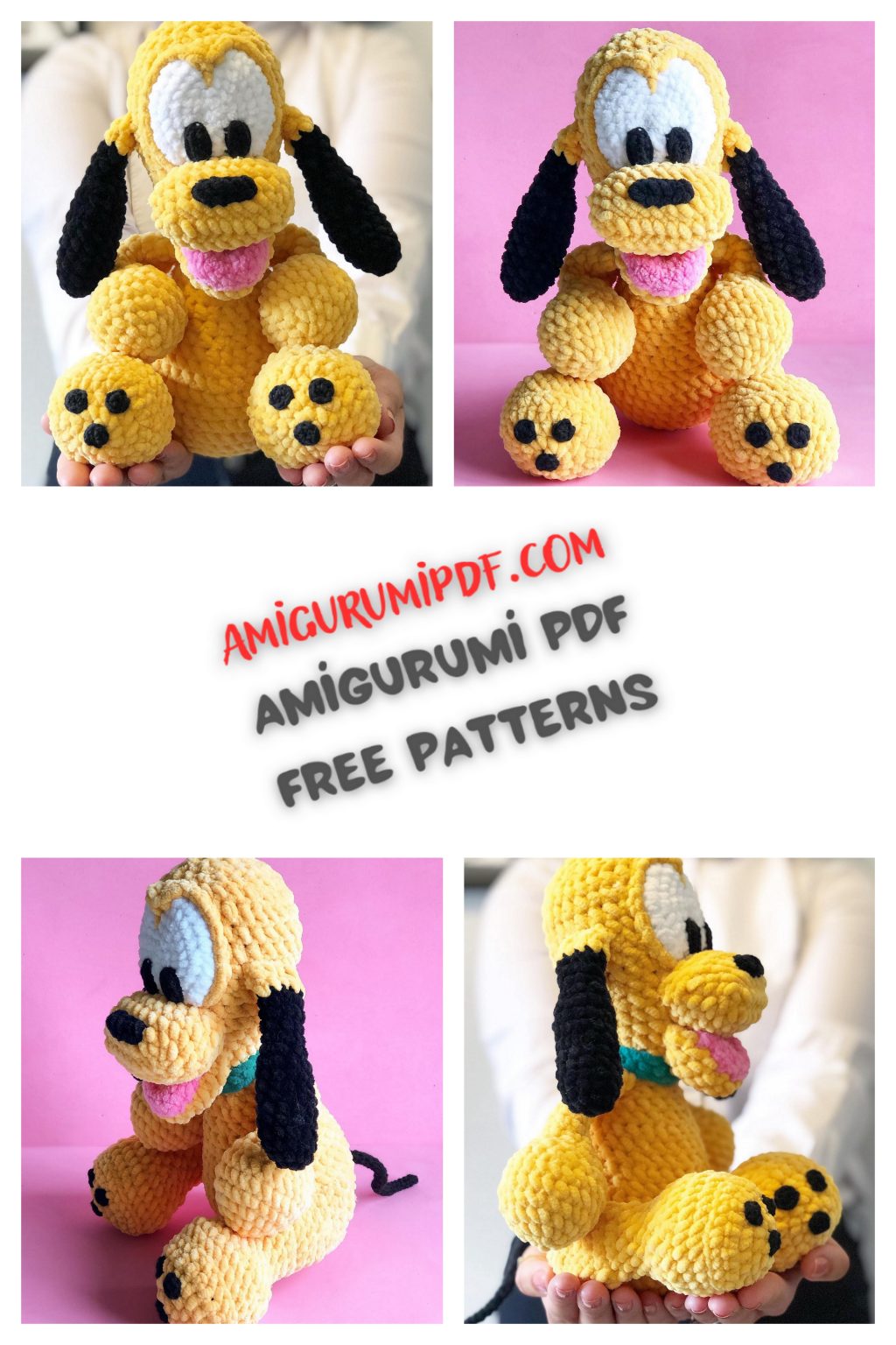 Dog Pluto Amigurumi Free PDF Pattern - Free Amigurumi Pdf Patterns